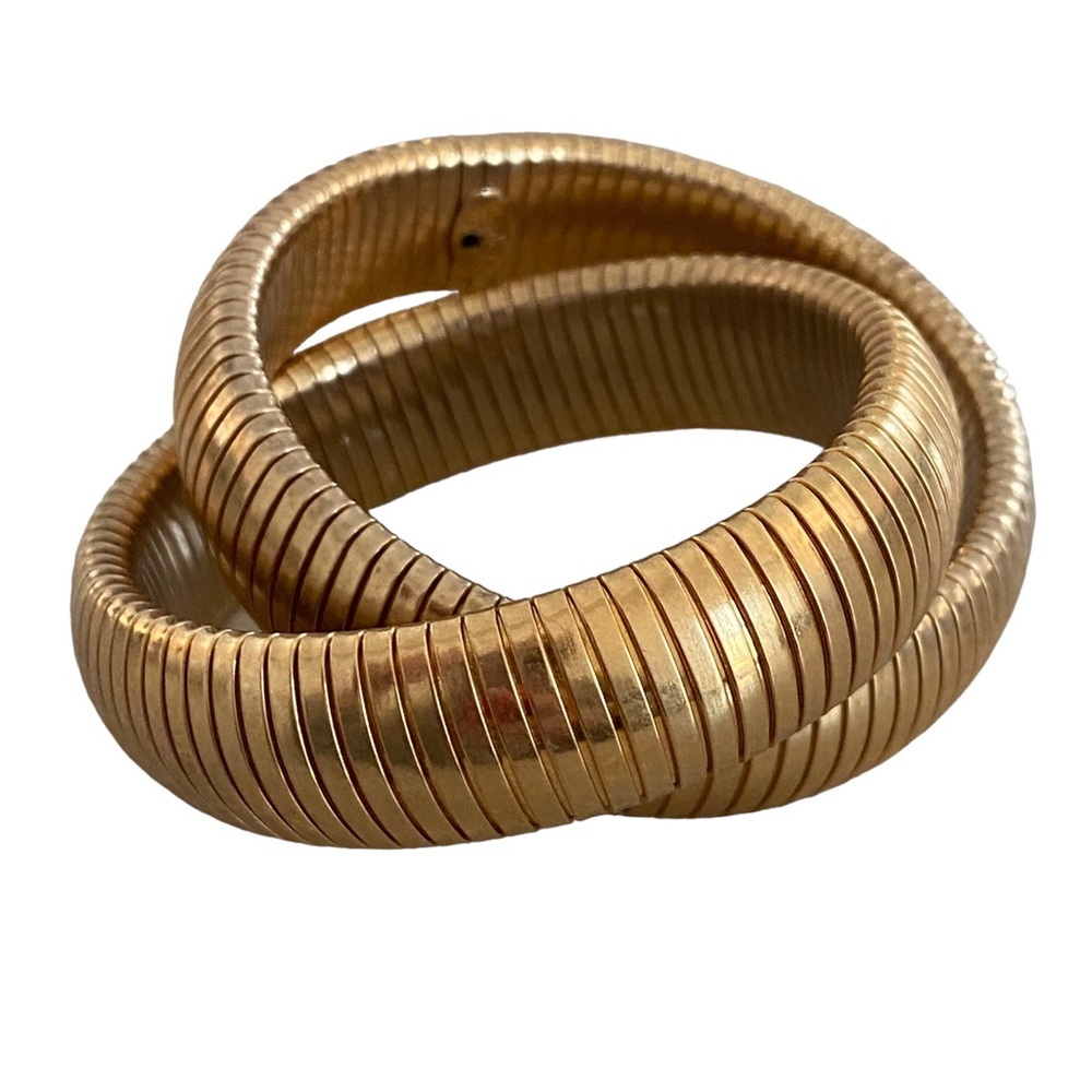 Vintage Kirks Folly Omega Gold Tone Bracelet Elastic … - Gem